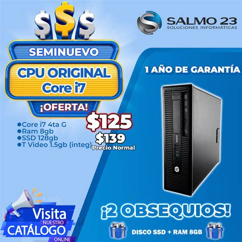 CPU ORIGINAL CORE I7 4TA G SALMO 23 Soluciones Informáticas