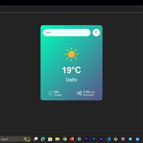 Shekhar Baliyan On Linkedin Weather App🌤️🌦️☔ A Simple Yet Fun To Make Project Using Html Css