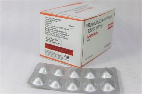 Ranolazine Er Tablets 1000mg Manufacturer Pan India Supplier