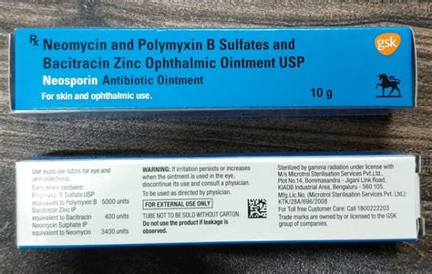 Neomycin Sulphate Polymyxin B Sulfate And Bacitracin Zinc Ophthalmic Ointment At ₹ 250vial
