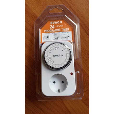 Jual Evaco Stop Kontak Timer Listrik Manual 24 Jam Shopee Indonesia