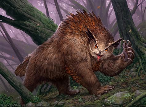 Owlbear Mtg Art From Adventures In The Forgotten Realms Set By Ilse