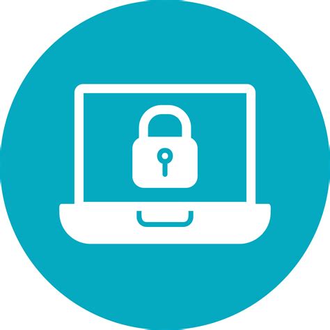 Laptop Lock Vector Icon 19994026 Vector Art At Vecteezy