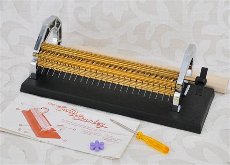 Smocking Pleater Machine Sally Stanley Brass Rollers Tested 24 Rows Very Nice English