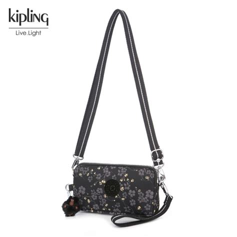 กระเป๋าสตางค์ขนาดเล็กใหม่กระเป๋าถือแมสเซนเจอร์ Kipling กระเป๋าลิงแท้ผู้หญิงน้ำหนักเบาสะพายไหล่