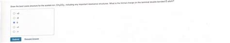 Solved Which Of These Polyatomic Ions Cannot Have A Lewis