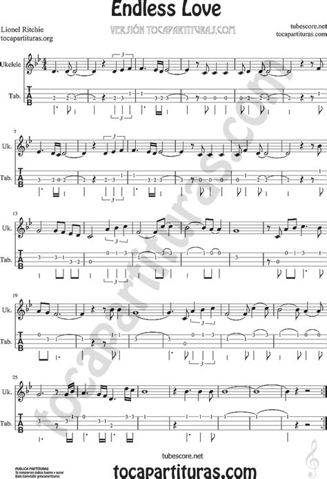 Tubescore Endless Love Sheet Music For Flute Violin Alto Sax
