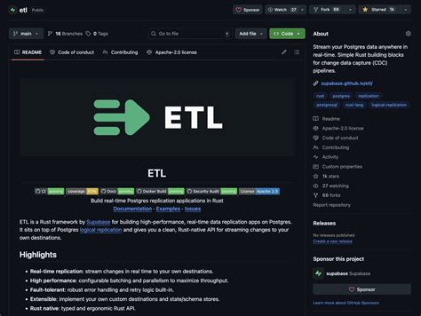 We Are Working On A Rust Based Etl Server That Can Stream Your Postgres