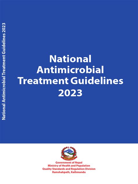 Antimicrobial Treatment Guidelines 2023 Pdf Pneumonia Antimicrobial Resistance