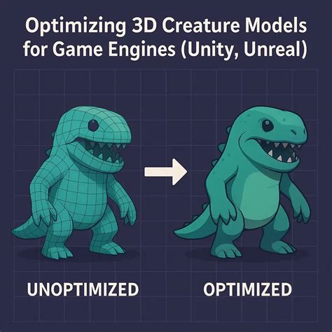 Optimizing 3D Creature Models for Game Engines (Unity, Unreal) | Creature Guard