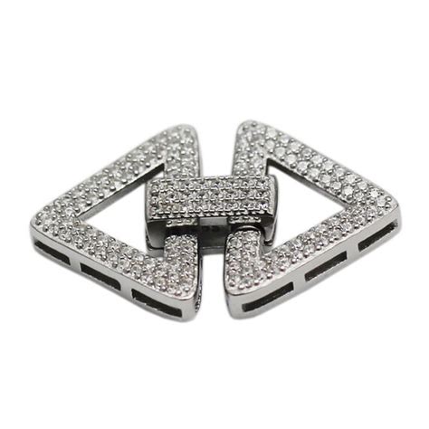Multi Strand Clasp 925 Sterling Silver Fold Over Clasp