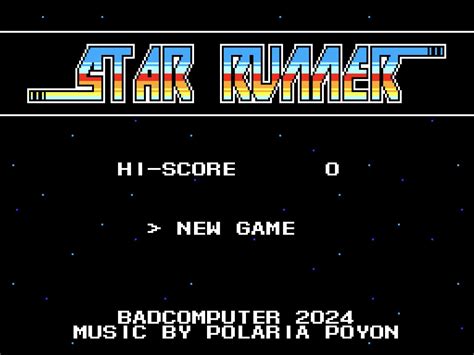 star runner is a new action puzzler from a couple of sega master system