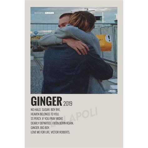 Ginger Album Cover Poster Brockhampton Shopee Malaysia