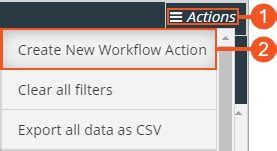 Create A Workflow Action