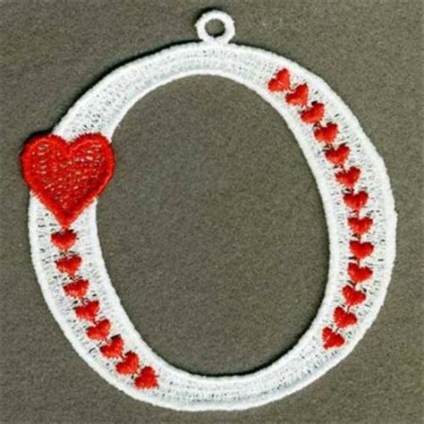 Fsl Heart Alphabet O Machine Embroidery Design Embroidery Library At