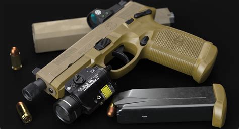 Fn Fnx 45 Tactical Sight Flashlight Silencer By Fmj3d On Deviantart