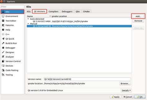 arm linux 移植 qt5 9 带 tslib，qt creator配置 13306945的技术博客 51cto博客