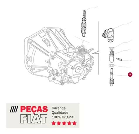 Pinhão Velocímetro Uno Palio Siena Strada Idea Fiat Original à venda em