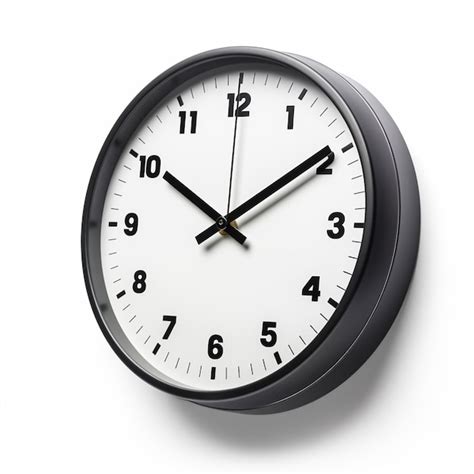Reloj Aislado Sobre Fondo Blanco Imagen Premium Generada Con Ia