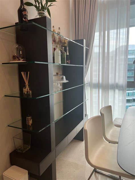 Glass Shelves Cabinets Furniture And Home Living Furniture Shelves