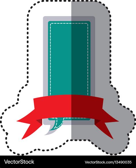 Color Sticker Large Rectangle Dialog Box Design Vector Image