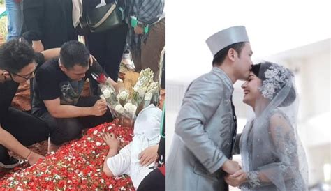 Suasana Pemakaman Clerence Cynthia Sang Suami Tak Kuasa Tahan Air Mata Herald Id