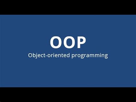 What is Object oriented programming OOP by Coursera - YouTube