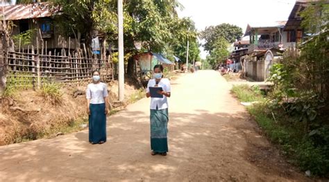 ကြာအင်းဆိပ်ကြီးမြို့၌ အများပြည်သူများအား ကိုဗစ် ၁၉ ဗီဇပြောင်းမျိုးကွဲ