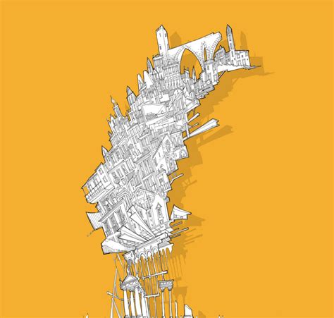 Gravity City Andre Rocha Illustration