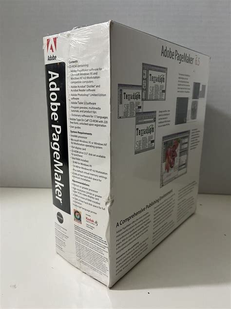 Adobe PageMaker 6 5 Education Version For Windows New Old Stock Factory