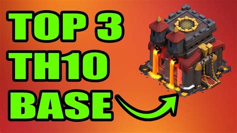Top 3 Th10 Farming Base 2018 With Replays 1 Clash Of Clans Youtube