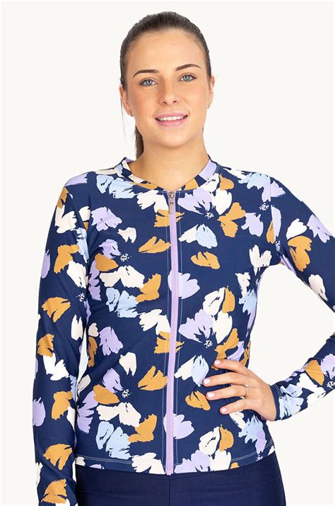 Babes In The Shade Purple Haze Suntop Purpleorange Swimwear Galore Au