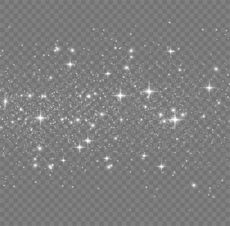 White Sparks Glitter Special Light Effect Vector Sparkles Christmas