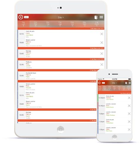 App móvil para la gestión de reservas Sistema de reservas online