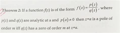 theorem 2 if a function f z ﻿is of the form