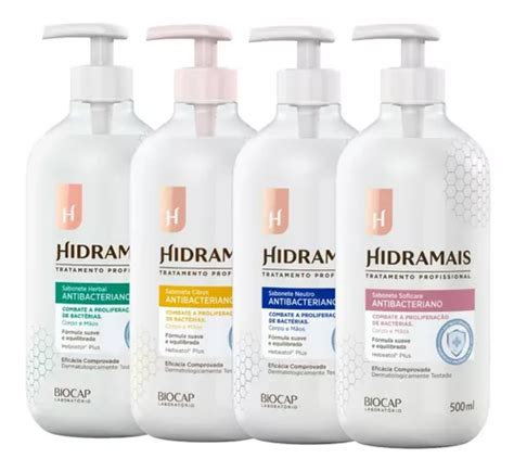 Sabonete Líquido Antibacteriano 500ml Hidramais MercadoLivre