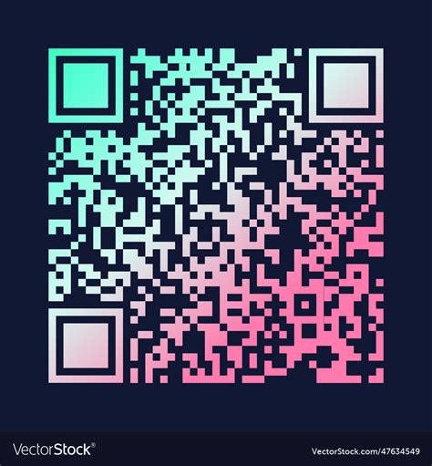 Gradient Qr Code Quick Response Code Marketing Vector Image