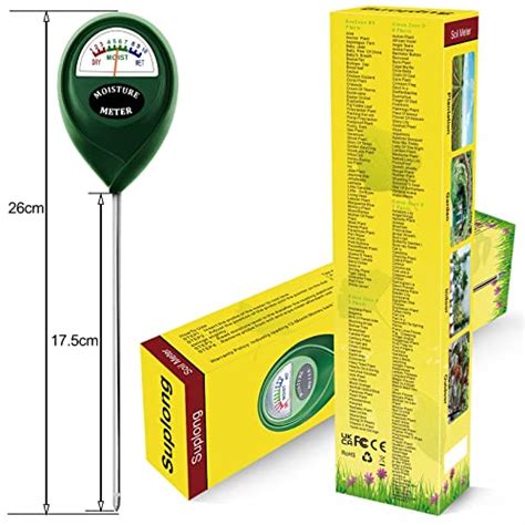 Suplong Lot de hygromètre pour plantes compteur d eau pour pantalon humidimètre du sol