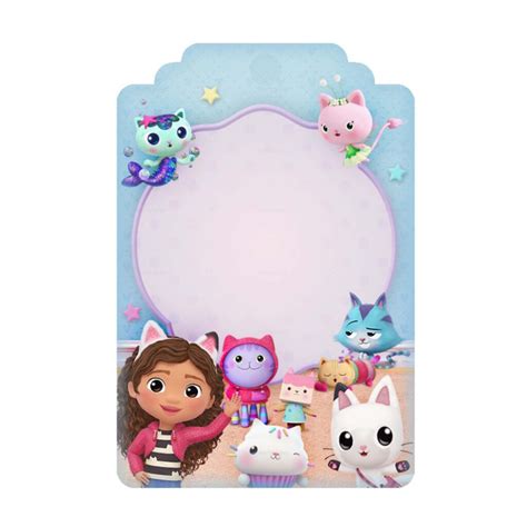 Gabby Dollhouse Invitation Template AT A GLANCE