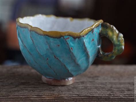 Чайная чашка. 'Ракушка' Керамика. | Pottery cups, Ceramic pottery, Ceramics