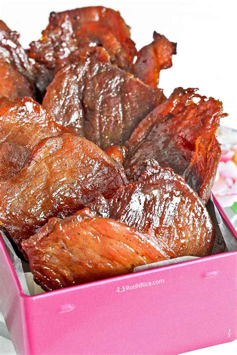 Sliced Pork Bak Kwa Roti N Rice