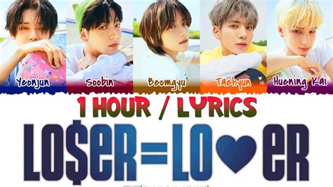 Txt Loerlo♡er Loserlover 1 Hour Loop Lyrics 1시간 Youtube
