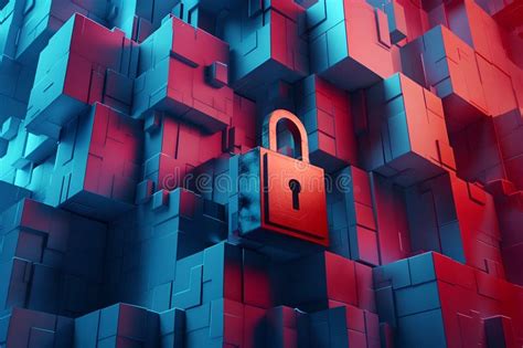 Lock And Data Storage Data Security Cybersecurity Cyber Defense