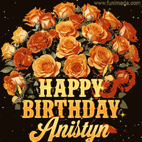 Beautiful Orange Roses Birthday  For Anistyn Download On