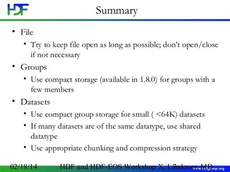 Performance Tuning In Hdf5