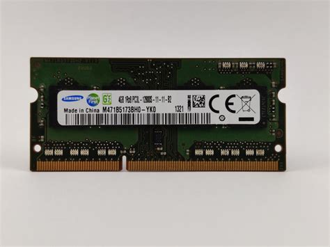 Оперативная память для ноутбука Sodimm Samsung Ddr3l 4gb 1600mhz Pc3l