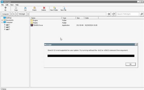 how do you fix tekken 8 dx12 or d3d12 command line argument errors