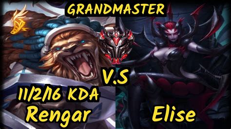 Carbon Rengar Vs Elise 11216 Kda Jungle Gameplay Oc Ranked