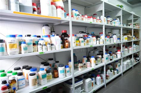 Chemical Storage Room In A Research Laboratory Editorial Photo Image