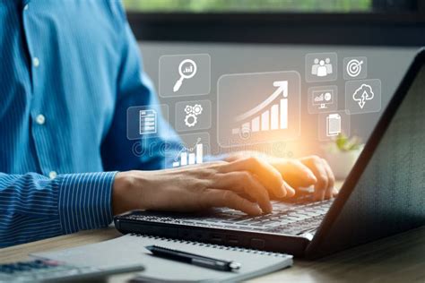 Business Analysis And Strategy Concept Business People Use Computers To Analyze Business Growth